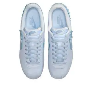 Nike Cortez Leather "florette" Sneakers - Hydrogen Blue/sail/work Blue