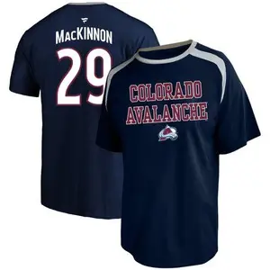 Profile Nathan Mackinnon Colorado Avalanche Big & Tall Name & Number T-shirt - Navy