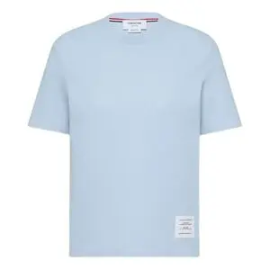 Thom Browne Short Sleeve T-shirt - Sky Blue