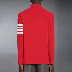 Thom Browne Collar Long Sleeve T-shirt - Red