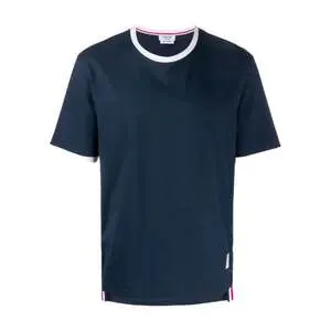 Thom Browne Short Sleeve T-shirt - Navy