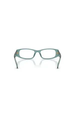 VOGUE EYEWEAR 53mm Rectangle Optical Glasses - Blue