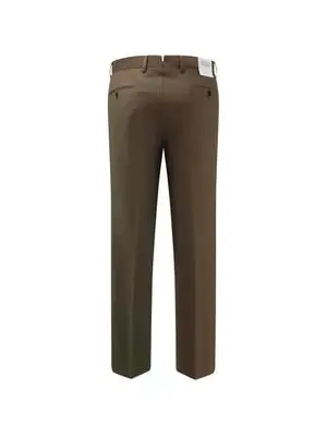 GERMANO 1952 Pleated Tailored Trousers - Brown