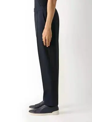 Zegna Navy Wool Pants