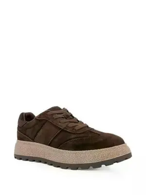 LINDA BAUMANN Suede Platform Sneakers