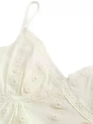 Ralph Lauren Eyelet Lace-trim V-neck Blouse