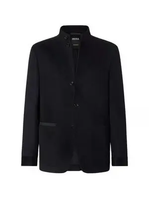 Zegna Navy Oasi Cashmere Il Conte Jacket - Blue