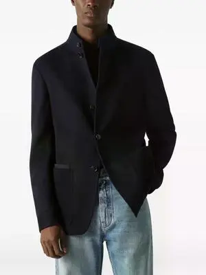 Zegna Navy Oasi Cashmere Il Conte Jacket