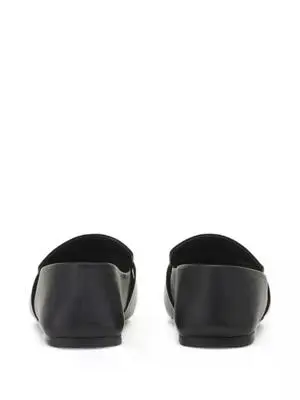 LANVIN Logo-plaque Leather Loafers