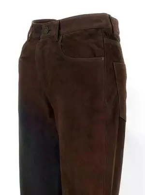 ARMA Straight-cut Suede Trousers
