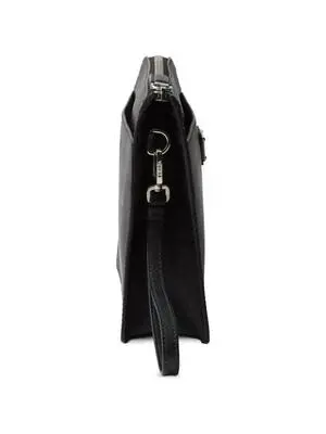 Prada Saffiano Leather Clutch Bag - Black