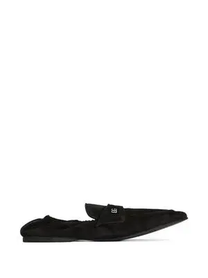 Dolce & Gabbana Calfskin Slippers - Black