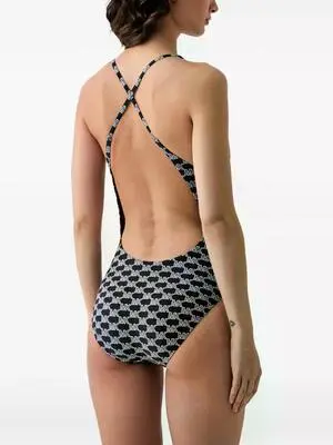 Michael Kors Logo-print Crossover Swimsuit