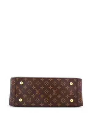 LOUIS VUITTON Flower Monogram Canvas Tote Bag - Black