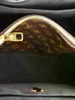 LOUIS VUITTON Flower Monogram Canvas Tote Bag - Black