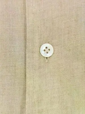 LARDINI Bowling-collar Patch-pocket Shirt