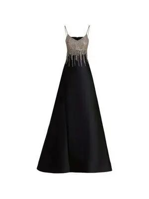 GEMY MAALOUF Beaded Maxi Dress - Black