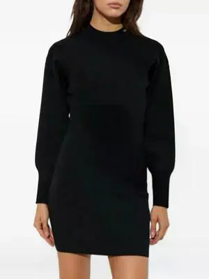 ANINE BING Imane Logo-plaque Mini Dress