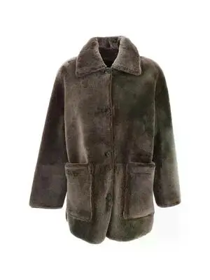 ARMA Shearling Patch-pocket Coat