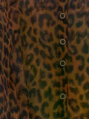 MES DEMOISELLES Leopard-print Long-sleeve Shirt - Brown