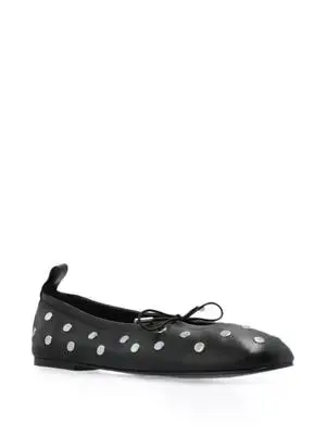 ALOHAS Rosalind Stud-embellished Ballet Flats - Black