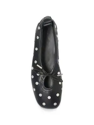 ALOHAS Rosalind Stud-embellished Ballet Flats - Black