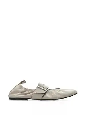ALOHAS Sarea Buckle-fastening Ballet Flats - Neutrals