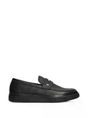 Adidas Logo-plaque Leather Loafers
