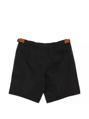 Zegna Buckle-detail Swim Shorts - Black