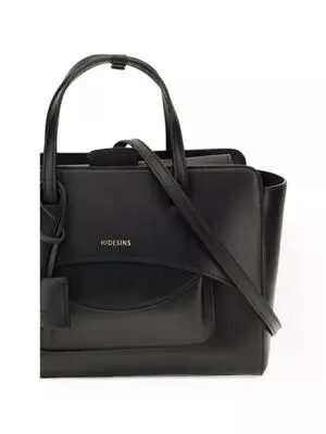 HIDESINS Medium Flap Tote Bag - Black