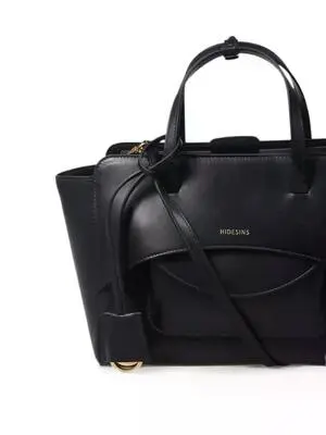 HIDESINS Medium Flap Tote Bag - Black