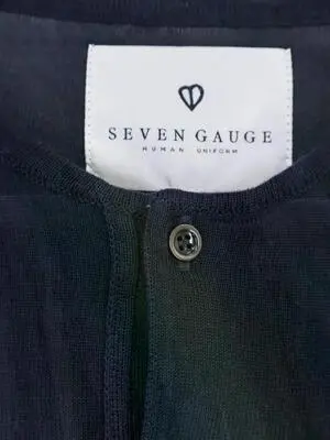 SEVEN GAUGE Button-fastening Serafino Sweater