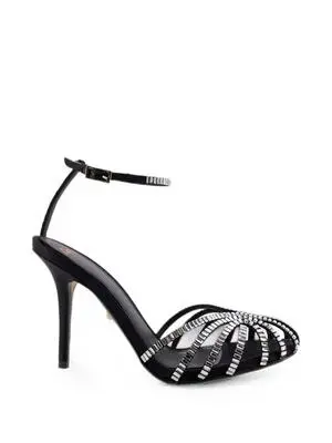 ALEVI MILANO Penelope Crystal-embellished Sandals - Black