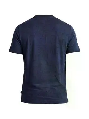 BOSS Thompson Cotton T-shirt With Jacquard Pattern