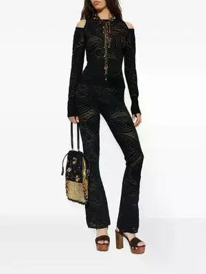 Etro Paisley-pattern Flared Trousers