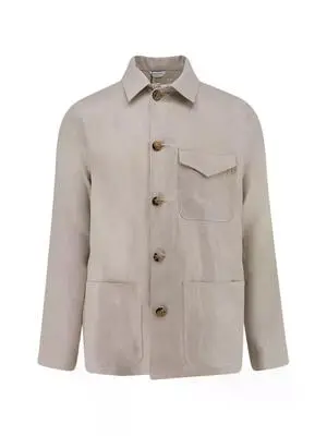 Boglioli Sahariana Linen Jacket - Neutrals