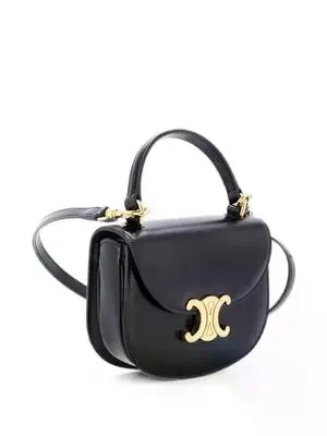 Celine Triomphe Besace Clea Mini Satchel - Black