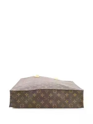 LOUIS VUITTON Vintage Sac Plat Bag Monogram Canvas Tote Bag - Brown