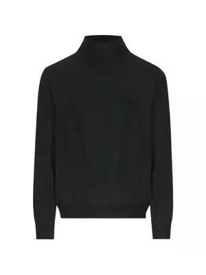 Tagliatore Roll-neck Ribbed-trim Sweater - Black