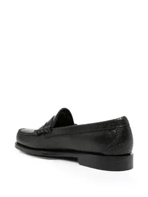 G.H.BASS Weejuns Larson Stingray-effect Leather Loafers