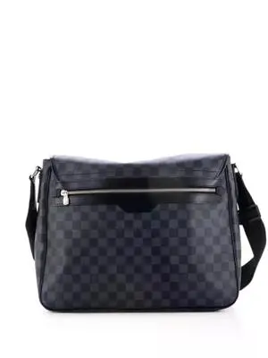 LOUIS VUITTON Damier Graphite Gm Messenger Bag - Black