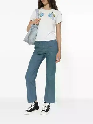 Kenzo Embroidered Patch Pocket Jeans