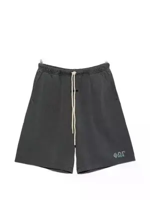 Fear Of God Logo-print Drawstring Shorts - Grey