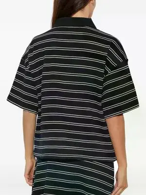 GESTUZ Striped Polo Shirt