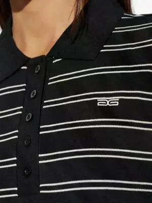 GESTUZ Striped Polo Shirt