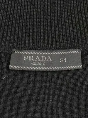 Prada Wool Knit Zip Jacket
