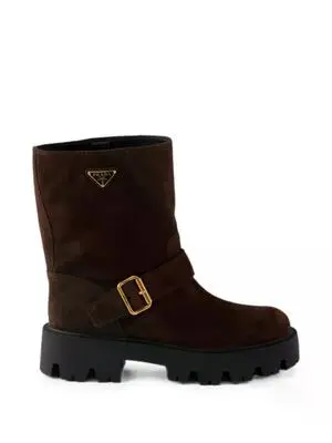 Prada Suede Boots - Brown