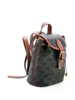 Celine Folco Triomphe Coated Canvas Mini Backpack