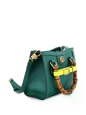 Gucci Diana Mini Tote Bag With Bamboo Handle - Green