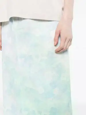 AGNES B. Floral Midi Skirt